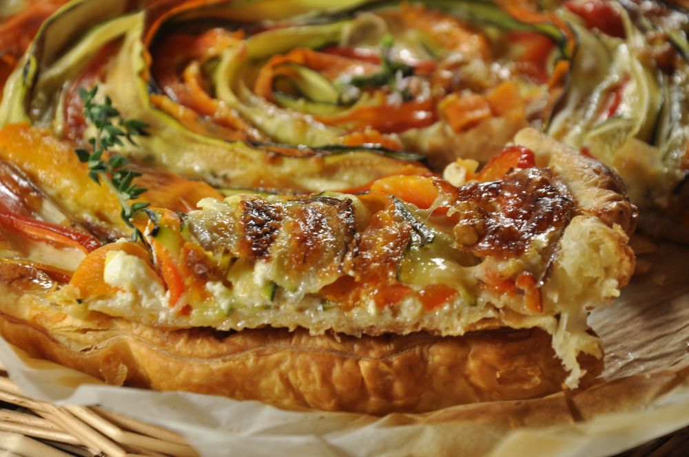 Torta rustica con verdure a spirale – Lavanda Peperina