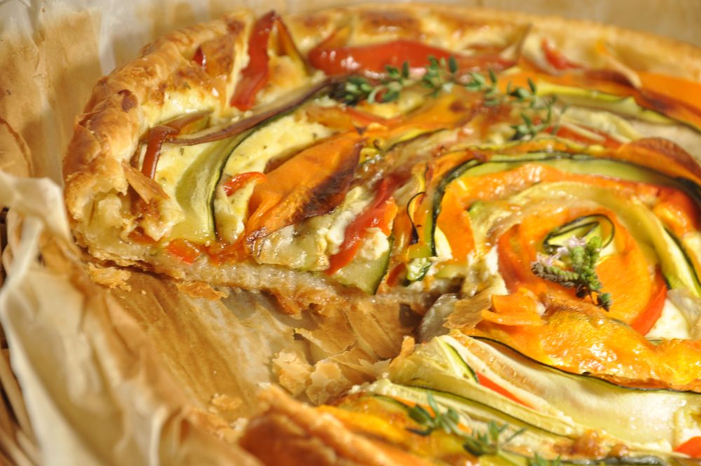 Torta rustica con verdure a spirale – Lavanda Peperina